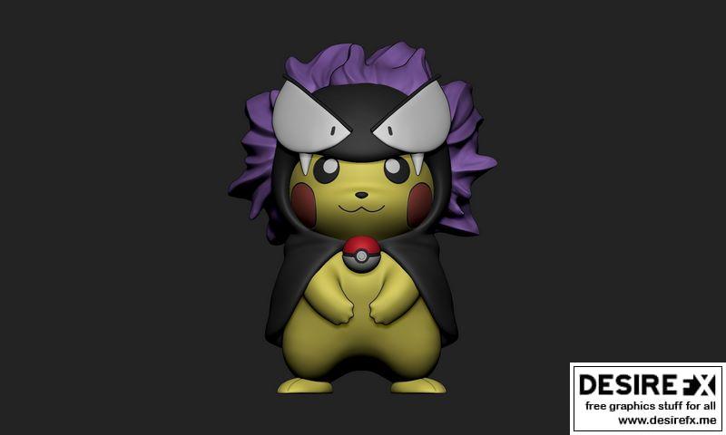 Desire FX 3d models | Pokemon – Pikachu Cosplay Gastly 3D print model