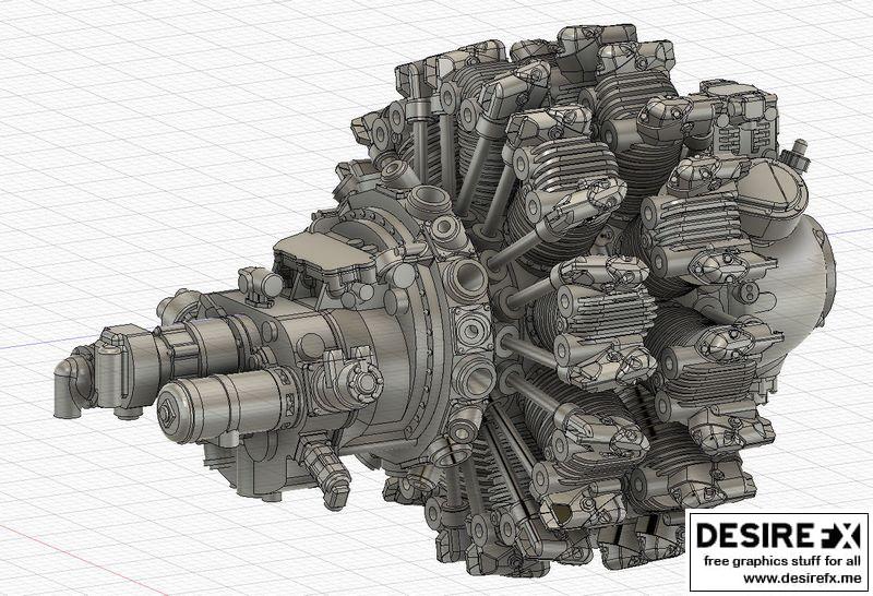 Desire FX 3d models | R2800 Engine 1-32 model 3D print model