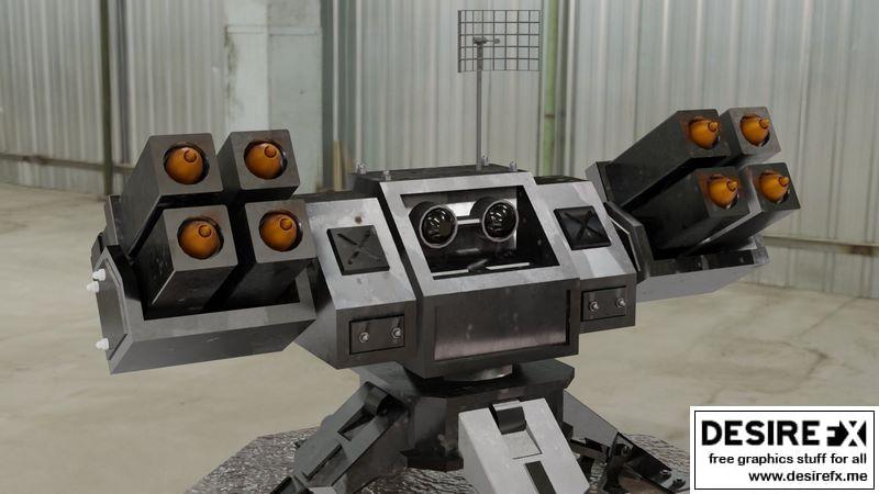 Desire FX 3d models | Rocket launcher turret