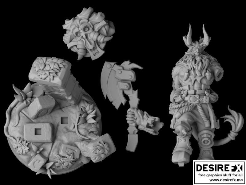 Desire FX 3d models | Satyr Warrior 3D print model