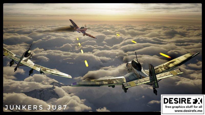 Desire FX 3d models | The stuka- Junkers Ju87- Germen WWII fighter airplane