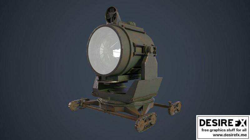 Desire FX 3d models | Call of Duty WWII Military Search Light