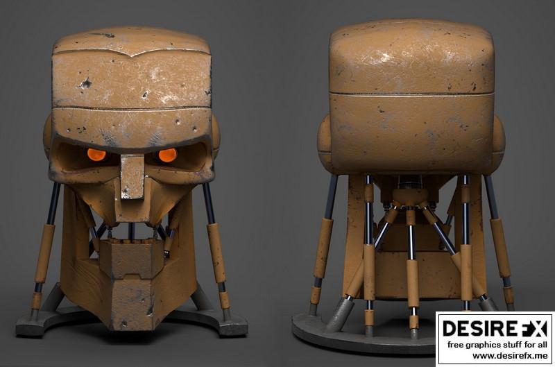 Desire FX 3d models | ABC Warrior robot from the movie Judge Dredd