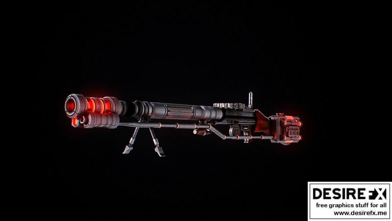 Desire FX 3d models | Modified Lewis Gun – Steampunk Theme