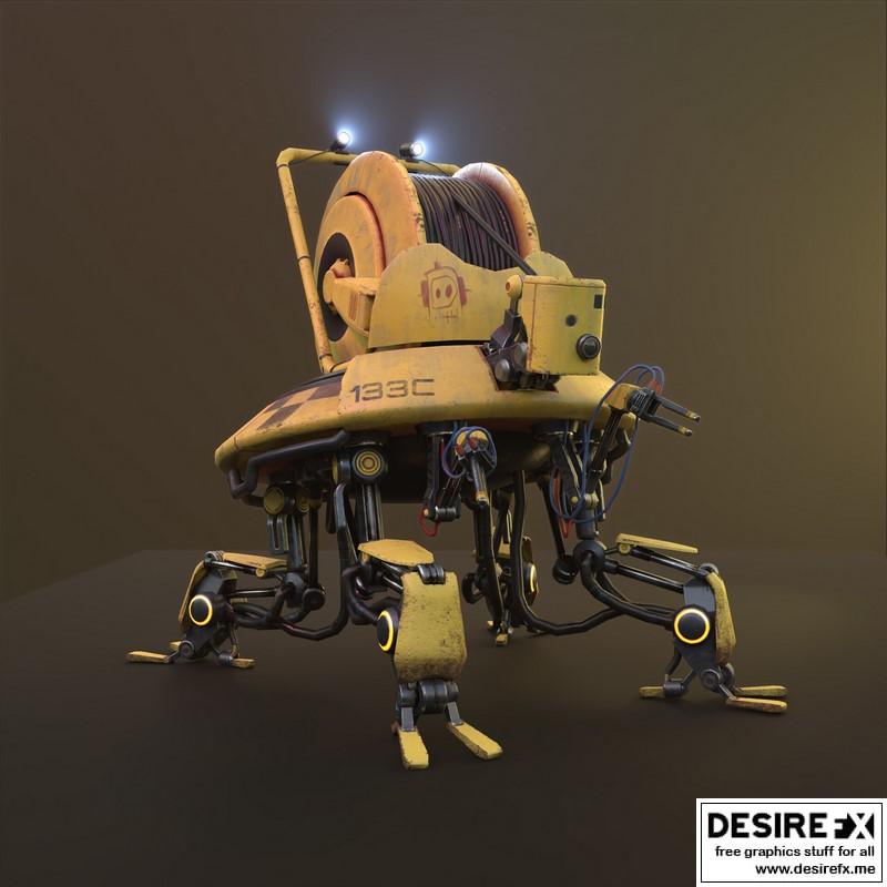 Desire FX 3d models | Robot for power lines care