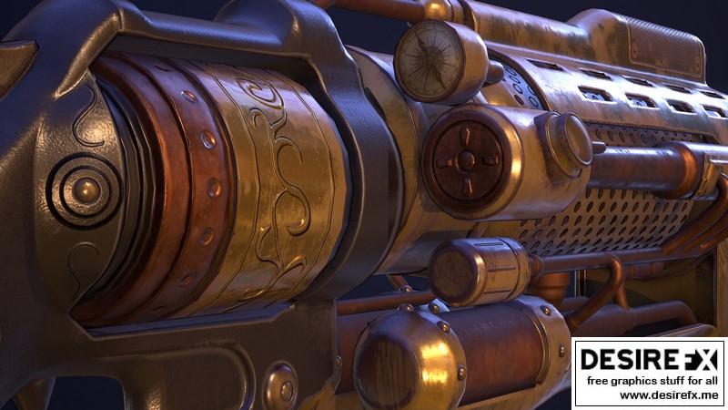 Desire FX 3d models | SteamPunk Gun