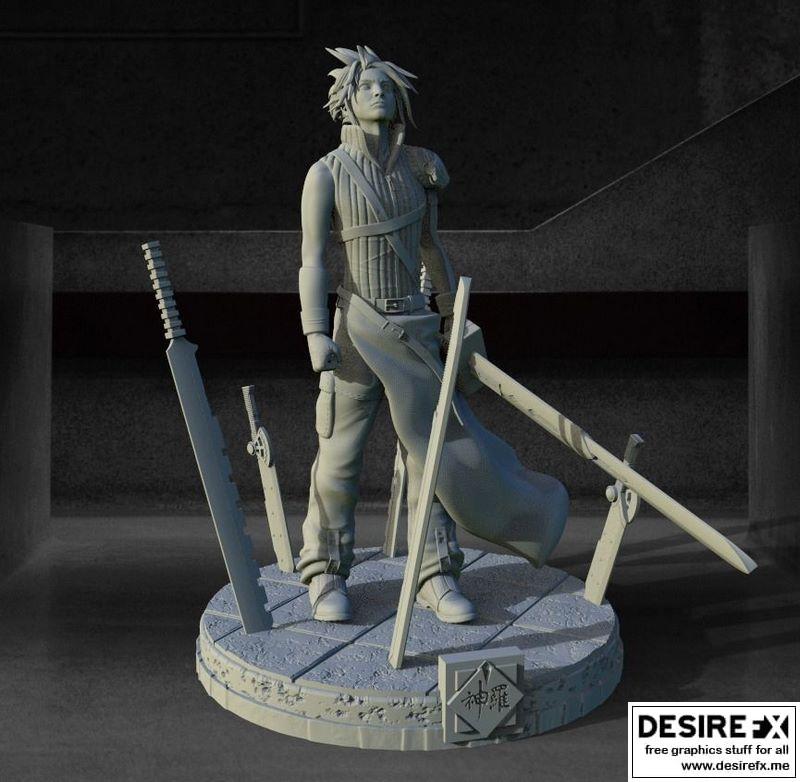 Desire FX 3d models | Cloud Strife Realisctic – Final Fantasy VII ...