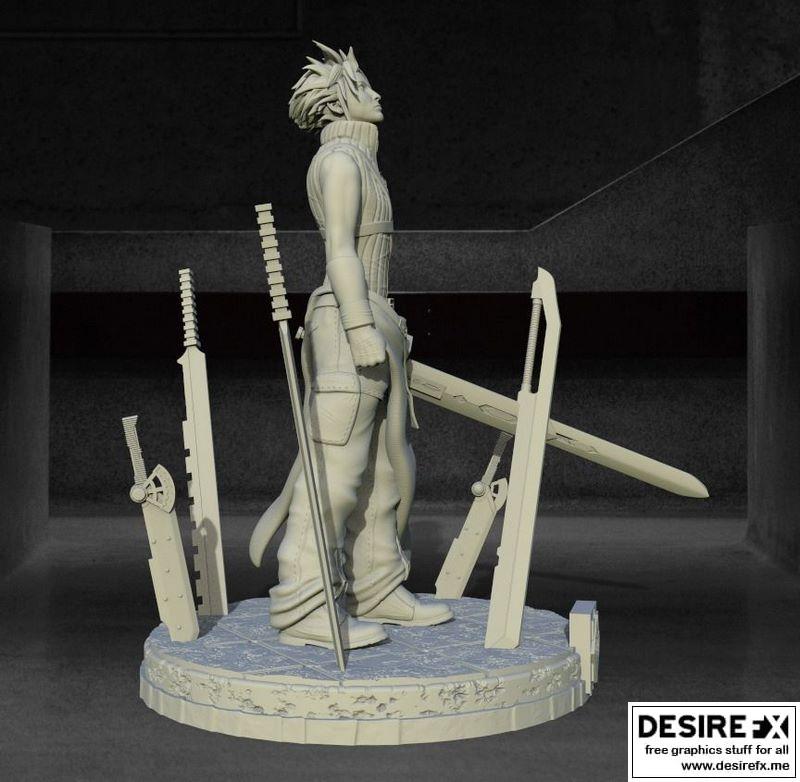 Desire FX 3d models | Cloud Strife Realisctic – Final Fantasy VII ...