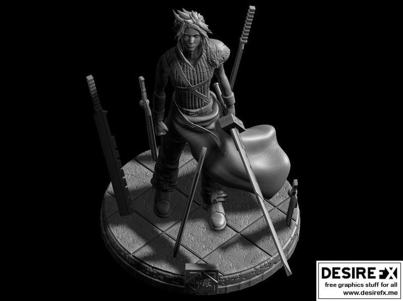 Desire FX 3d models | Cloud Strife Realisctic – Final Fantasy VII ...
