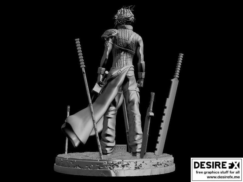 Desire FX 3d models | Cloud Strife Realisctic – Final Fantasy VII ...