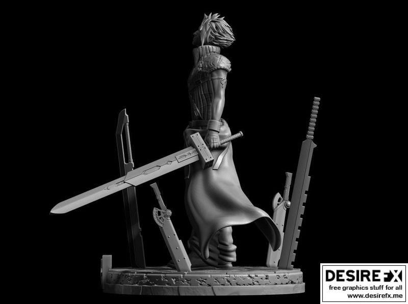 Desire FX 3d models | Cloud Strife Realisctic – Final Fantasy VII ...