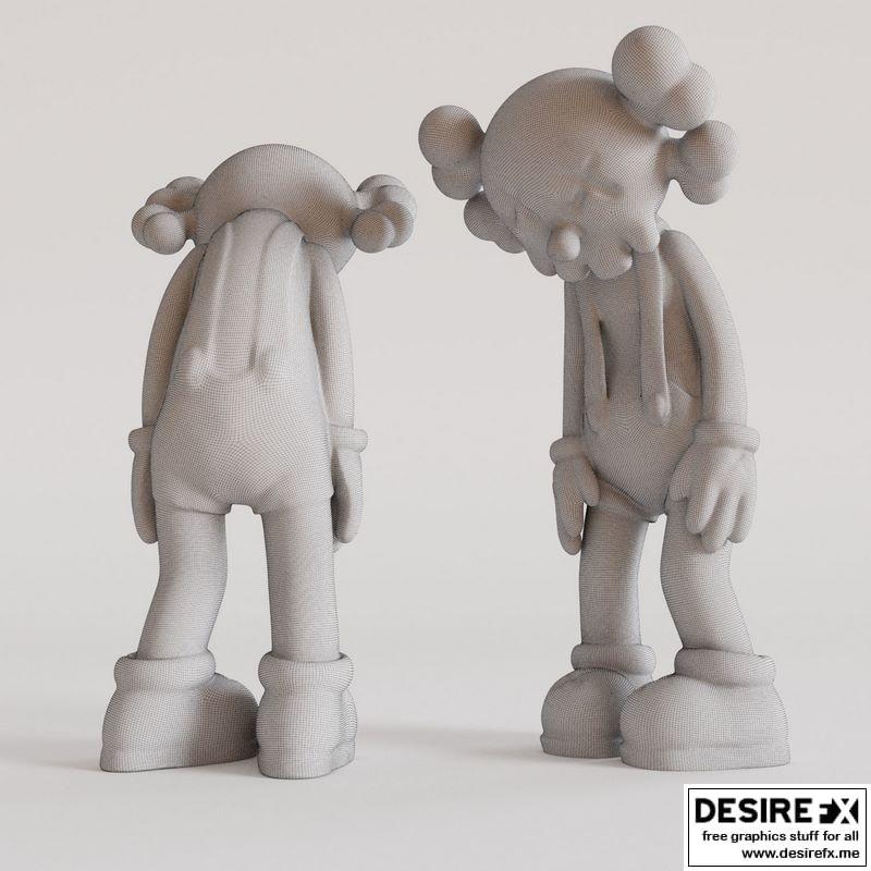 Desire FX 3d models | Kaws Clown for visualisation