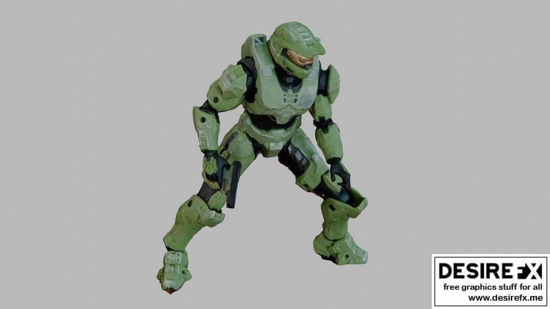 Desire FX 3d models | Master Chief Halo Spartan Pose