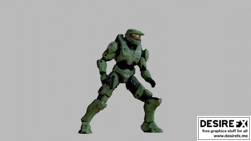 Desire FX 3d models | Master Chief Halo Spartan Pose