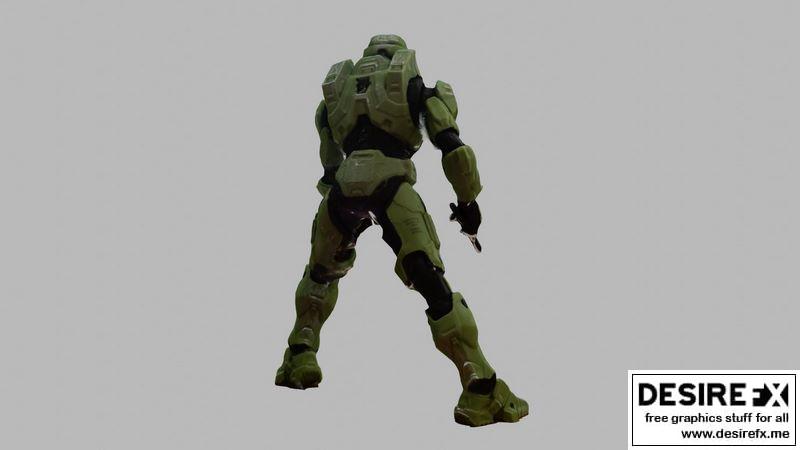 Desire FX 3d models | Master Chief Halo Spartan Pose