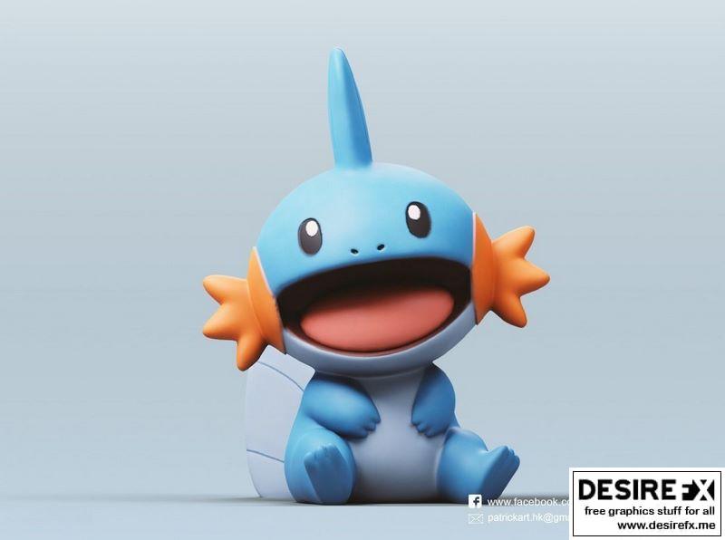 Desire FX 3d models | Mudkip-Pokemon 3D print model