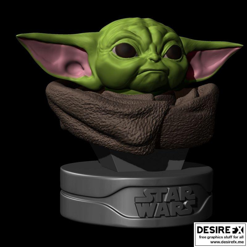 Desire FX 3d models | The Kid Baby Yoda Grogu Star Wars STL OBJ by CG ...
