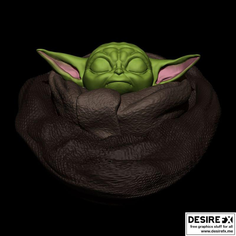 Desire FX 3d models | The Kid Baby Yoda Grogu Star Wars STL OBJ by CG ...