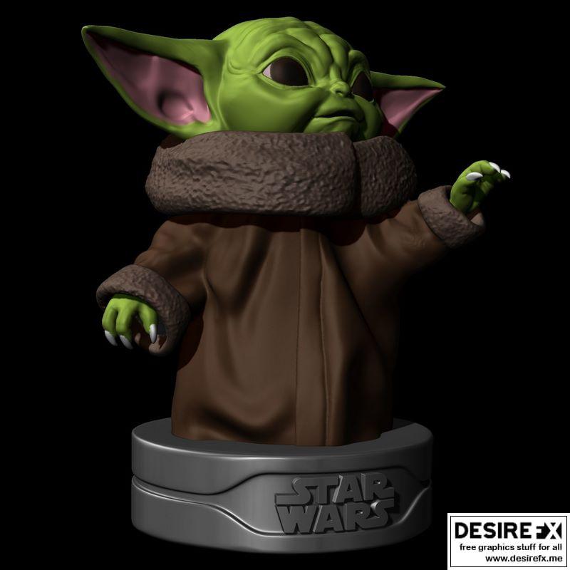 Desire FX 3d models | The Kid Baby Yoda Grogu Star Wars STL OBJ by CG ...