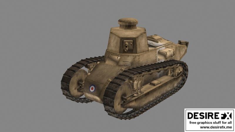 Desire FX 3d models | Renault FT 17 French light tank 1917