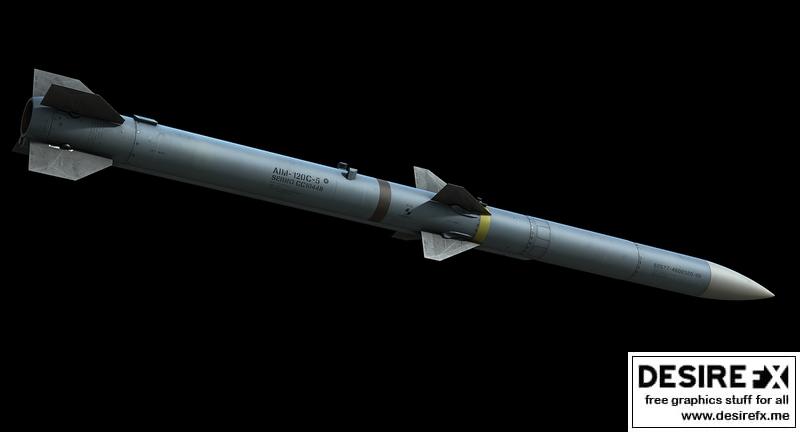 Desire FX 3d models | AIM-120C5 AMRAAM Missile