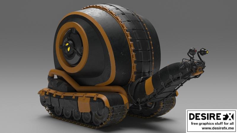 Desire FX 3d models | 3D model of Snail robot