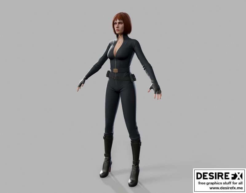 Desire FX 3d models | Sci Fi Girl Special Agent