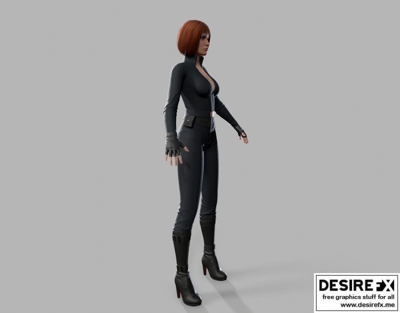Desire FX 3d models | Sci Fi Girl Special Agent