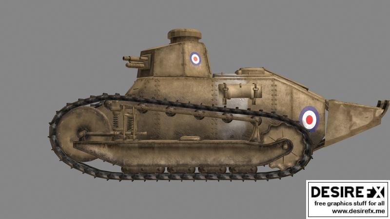 Desire FX 3d models | Renault FT 17 French light tank 1917