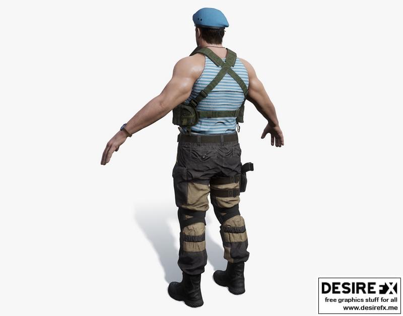 Desire FX 3d models | Army man paratrooper