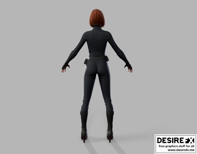 Desire FX 3d models | Sci Fi Girl Special Agent