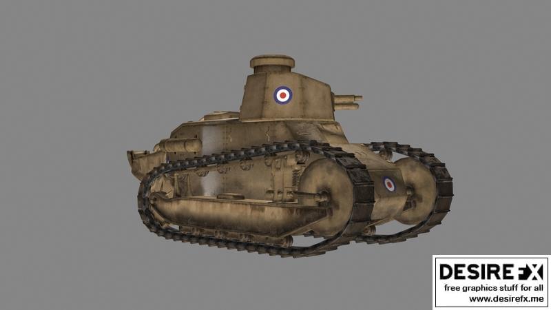 Desire FX 3d models | Renault FT 17 French light tank 1917