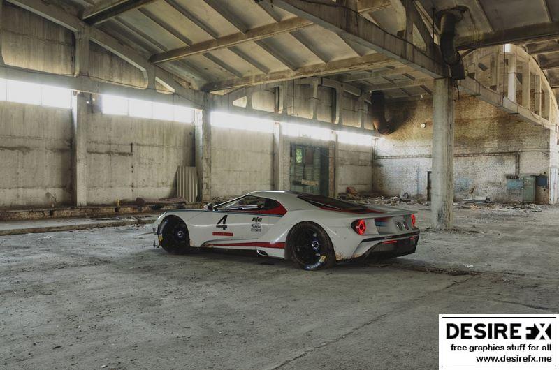 Desire FX 3d models | Ford GT with custom Martini Racing Livery