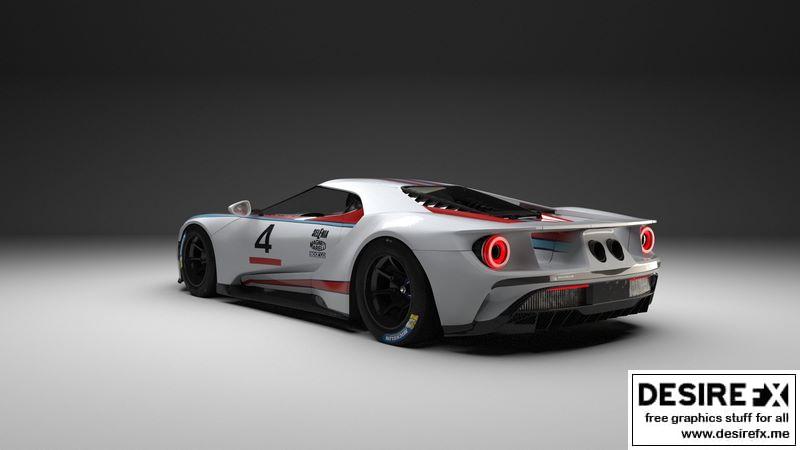 Desire FX 3d models | Ford GT with custom Martini Racing Livery