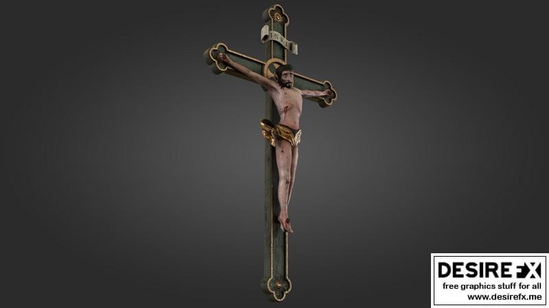 Desire FX 3d models | Wooden medieval crucifix