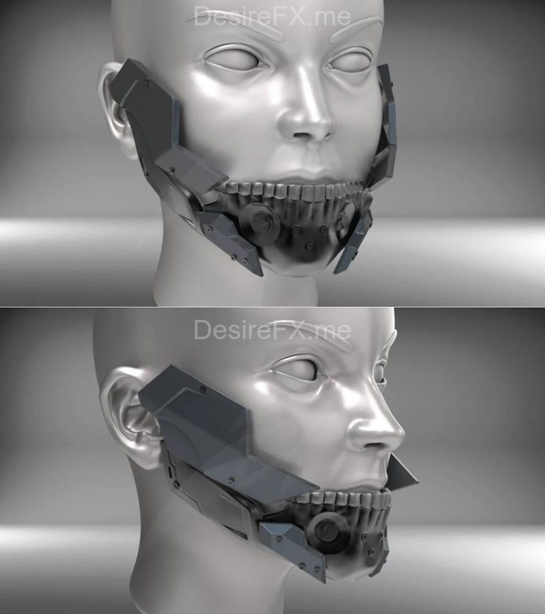 Desire FX 3d models | Cyborg Jaws V2 – 3D Print Model STL